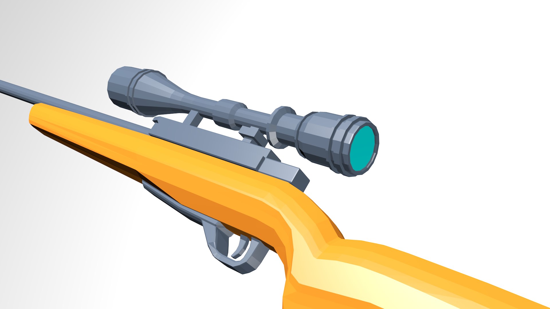 3D Low Poly Hunting Rifle Model - TurboSquid 1850116
