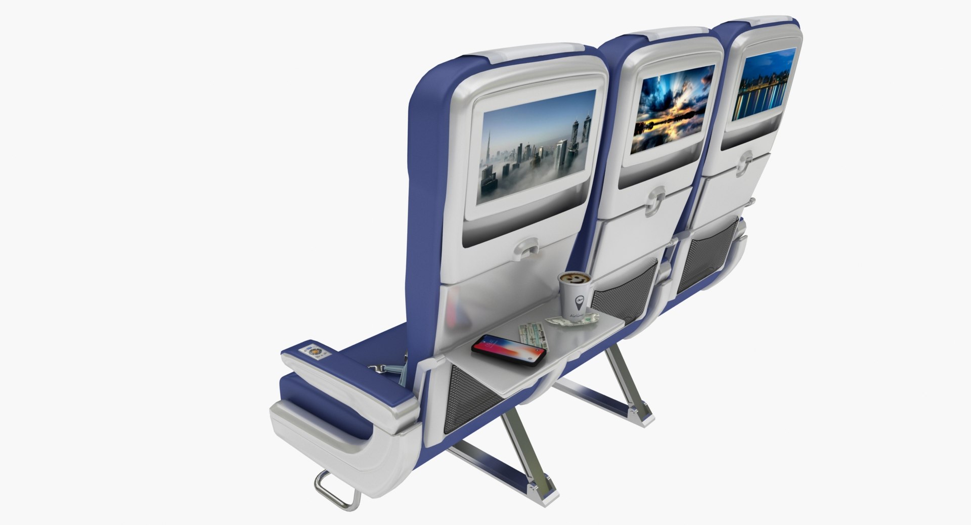 3D Model Airplane Chair - TurboSquid 1344237