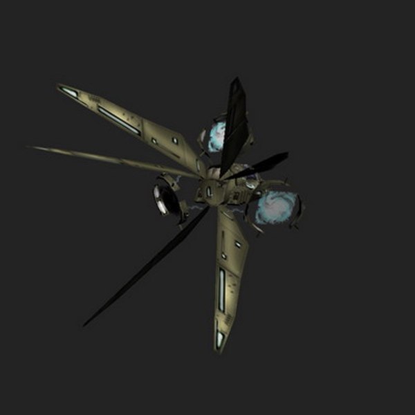holy angels space interceptor 3d max