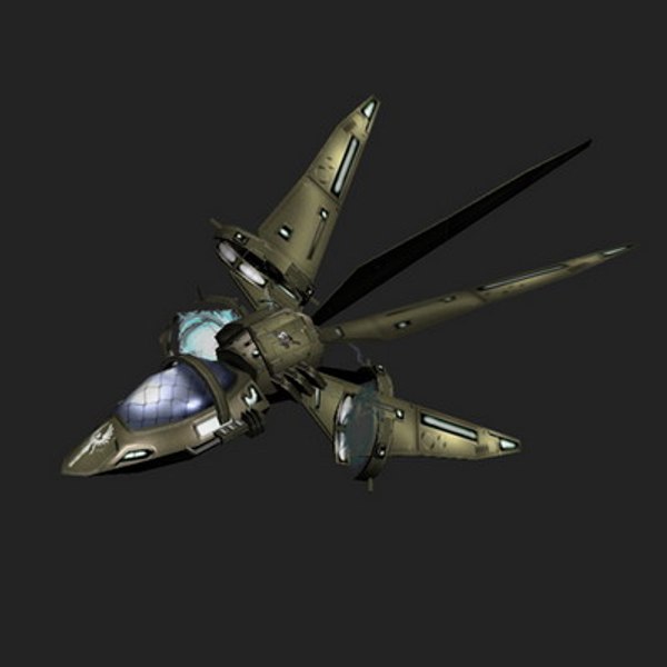 holy angels space interceptor 3d max