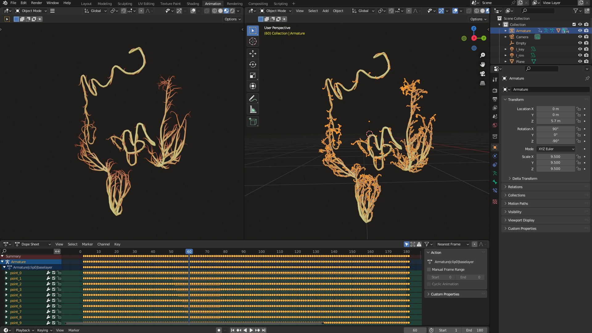 3D model Human intestines unrolling growing animation - TurboSquid 1978679