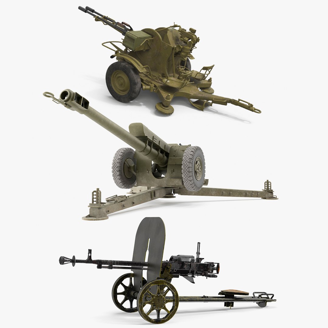 Soviet Heavy Machine Guns Collection 3D - TurboSquid 2477729
