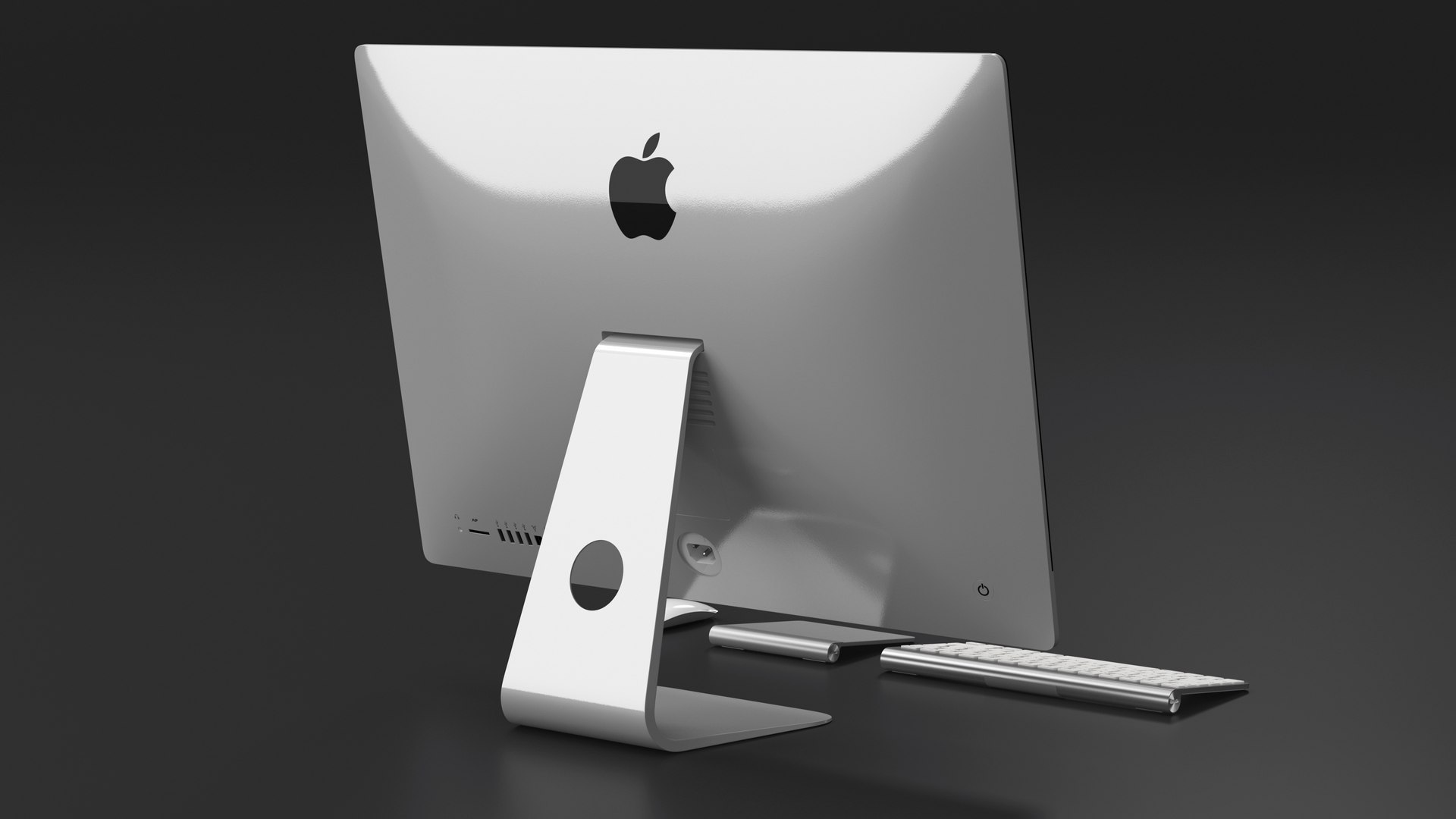 27 inch iMac with Mouse Keyboard and Trackpad 3D - TurboSquid 2164090