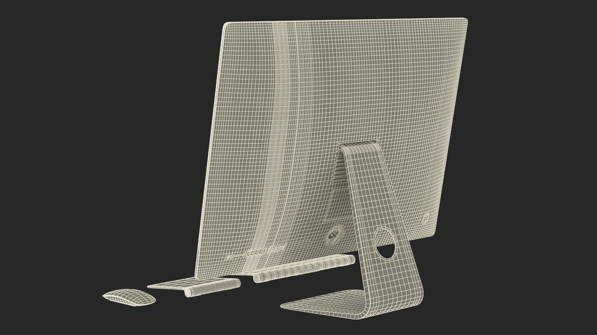 27 inch iMac with Mouse Keyboard and Trackpad 3D - TurboSquid 2164090