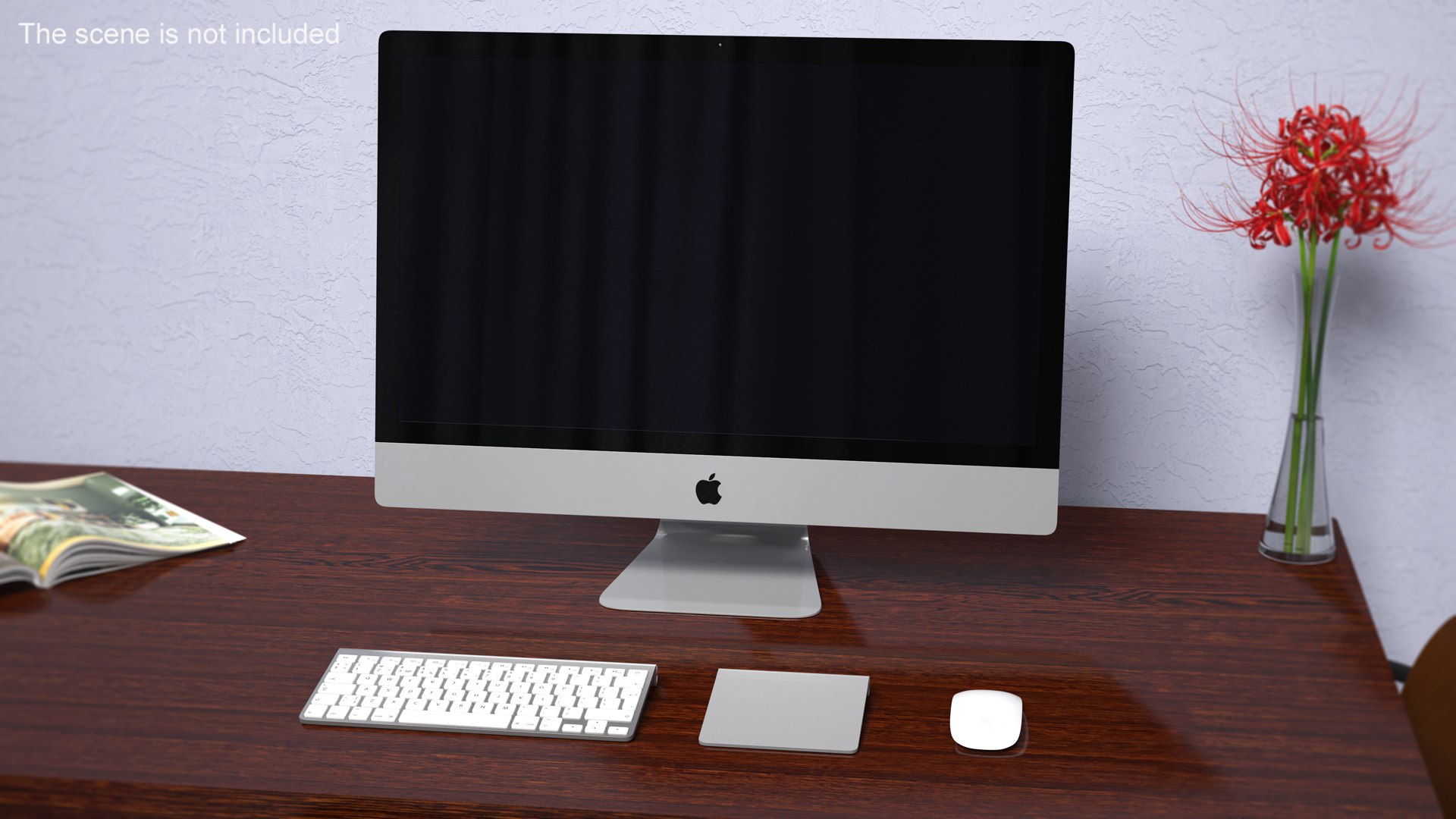 27 inch iMac with Mouse Keyboard and Trackpad 3D - TurboSquid 2164090