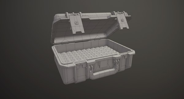 gun case 3d obj