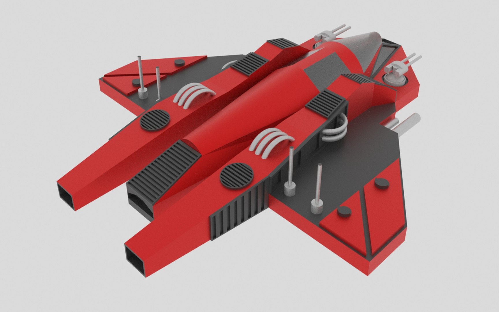 Jupiter - T Spaceship 3D Model - TurboSquid 1811796