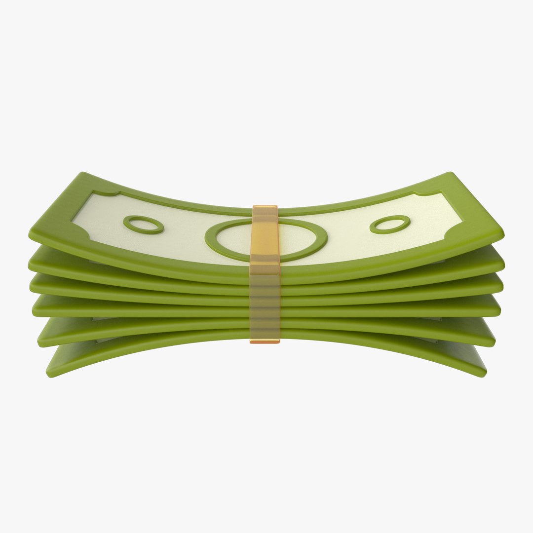Cartoon Money 3D Model - TurboSquid 2325128