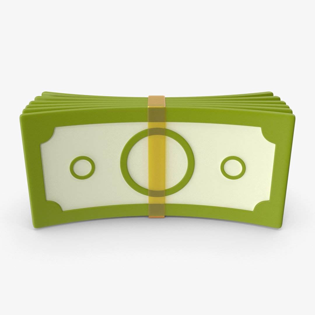 Cartoon Money 3D Model - TurboSquid 2325128