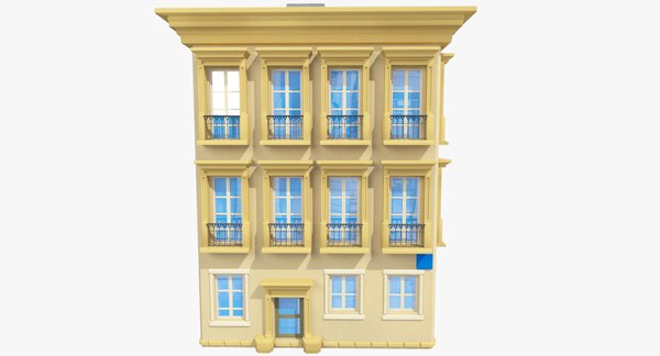 3d house background old model