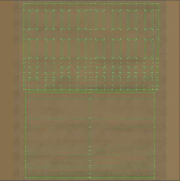 3d house background old model