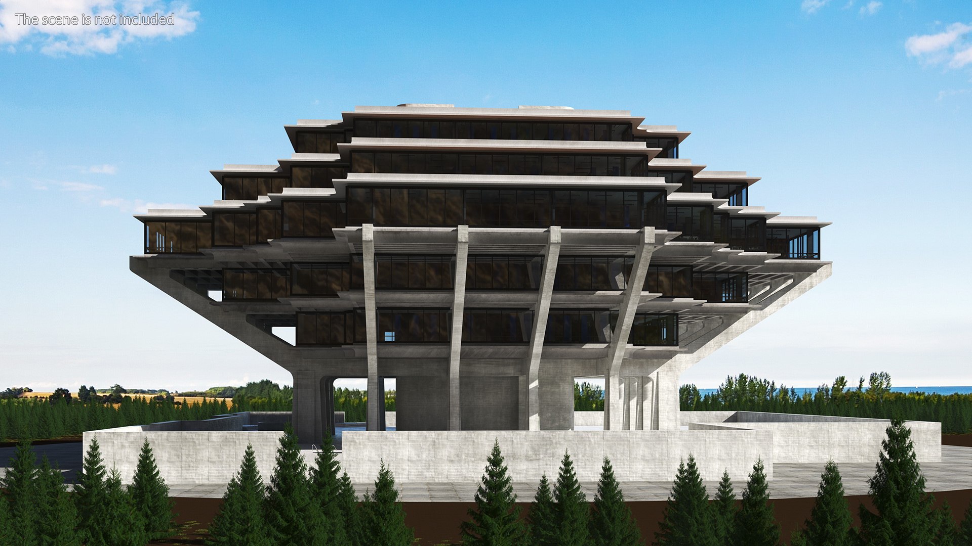 Geisel Library 3D - TurboSquid 1848571
