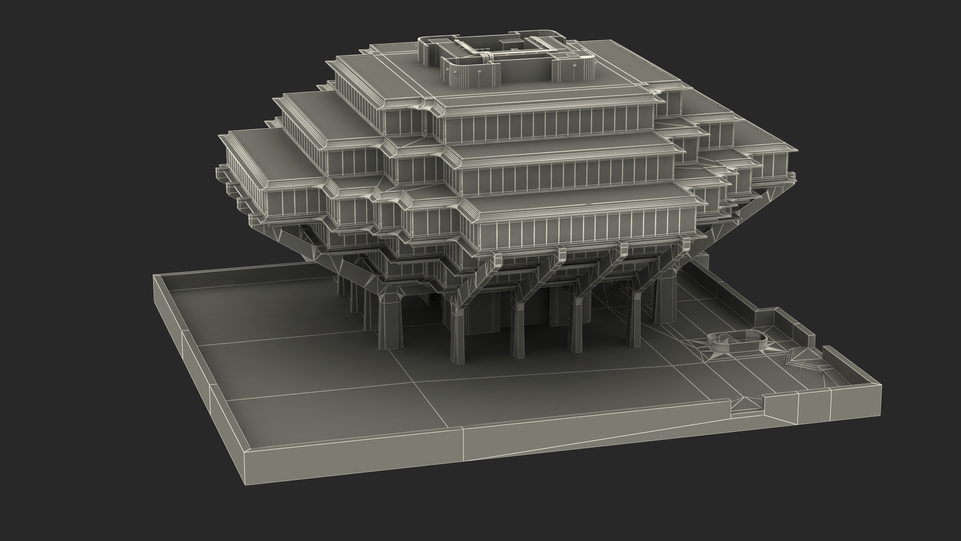 Geisel Library 3D - TurboSquid 1848571
