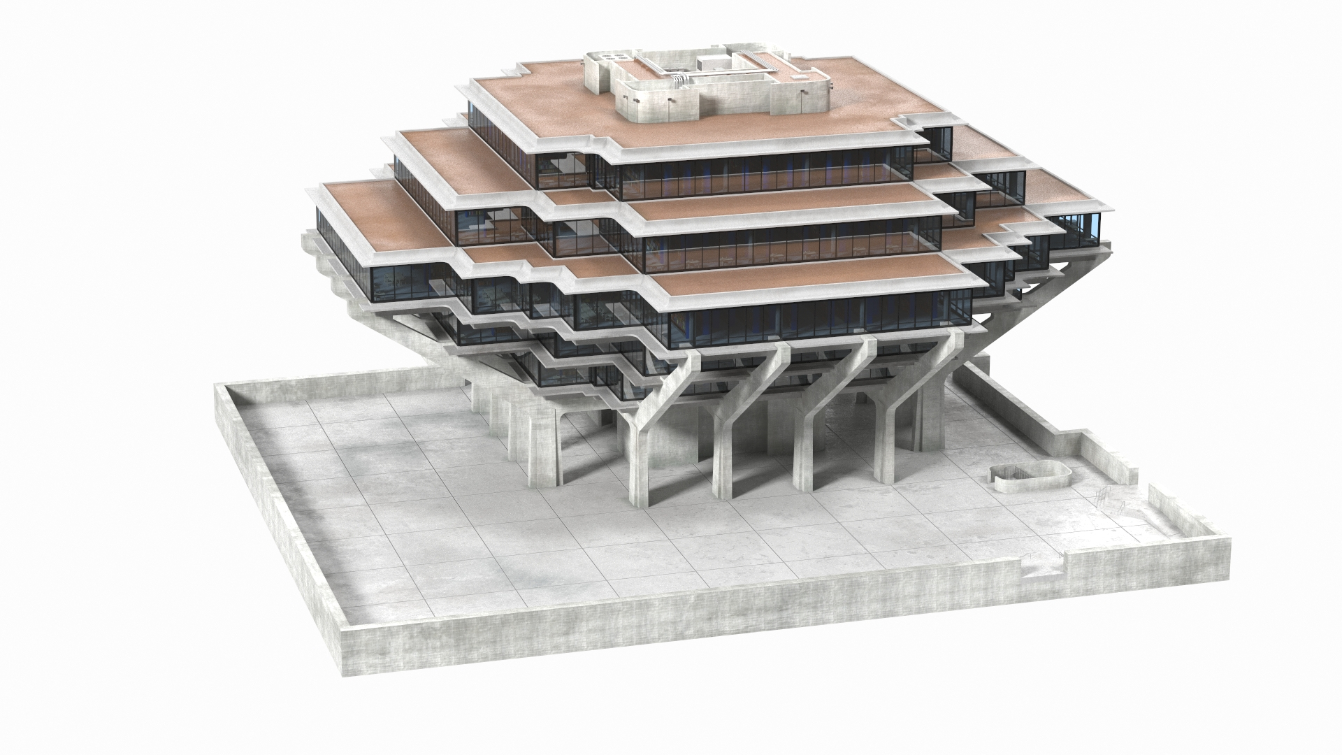 Geisel Library 3D - TurboSquid 1848571