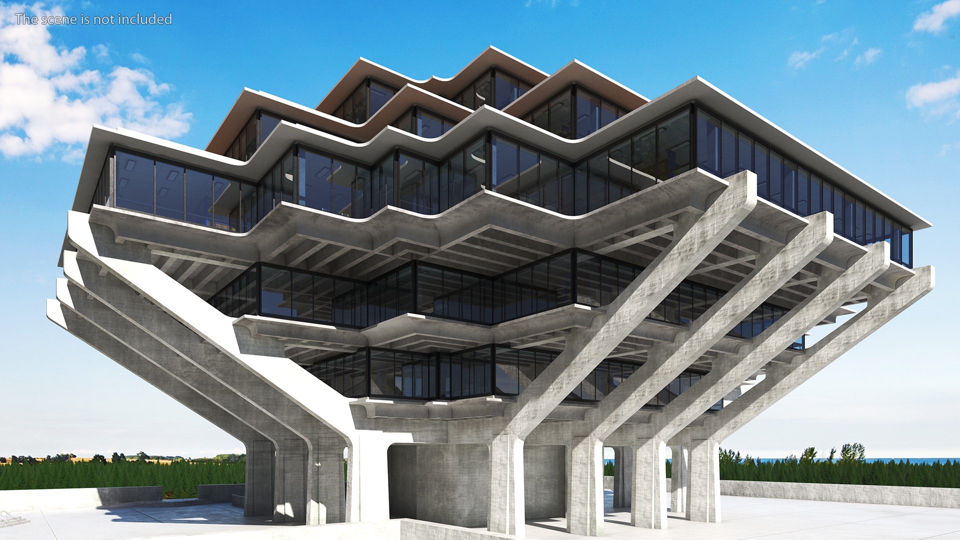 Geisel Library 3D - TurboSquid 1848571