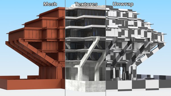 Geisel Library 3D - TurboSquid 1848571