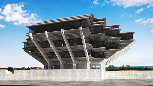 Geisel Library 3D - TurboSquid 1848571