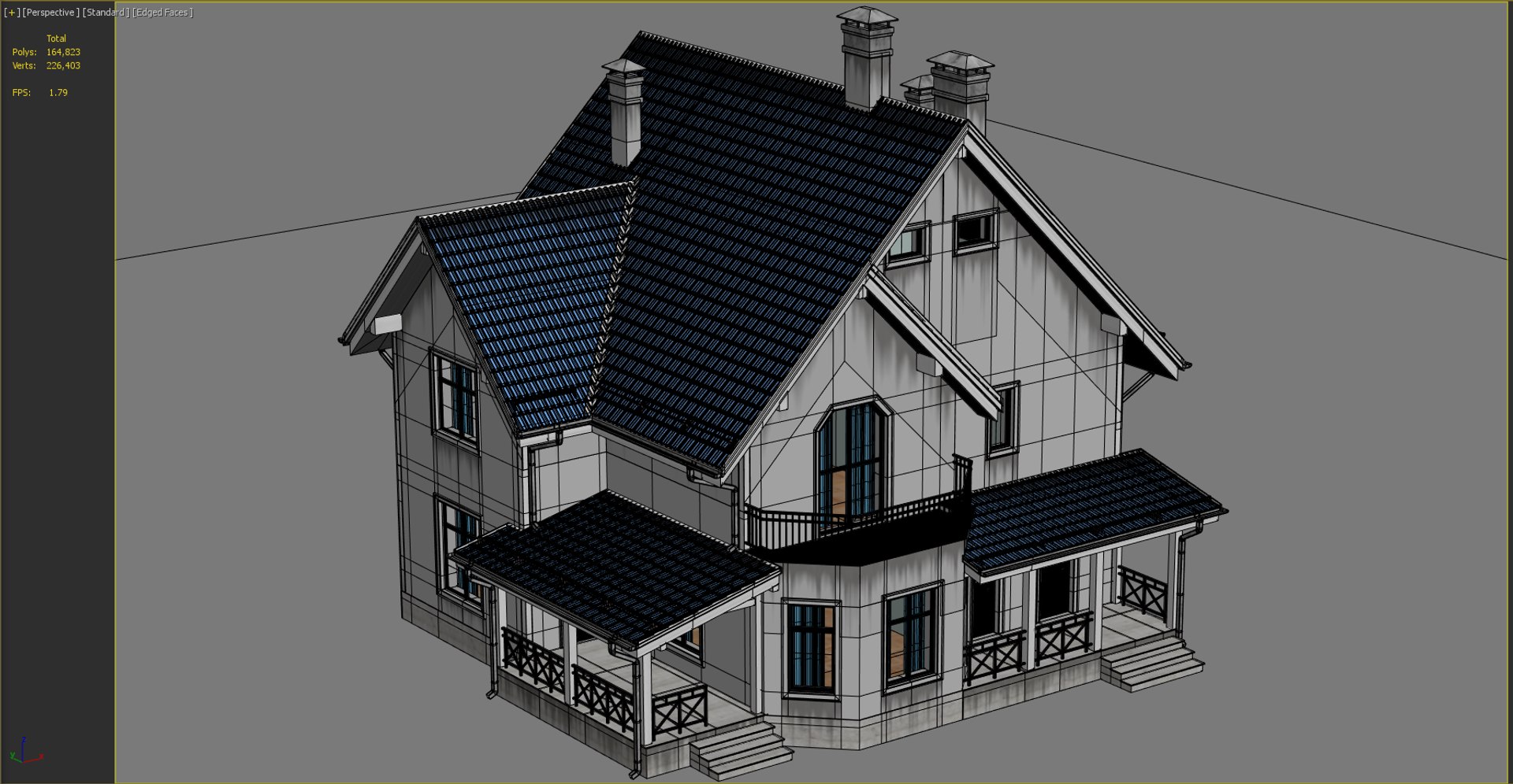 3D House 55 vray corona - TurboSquid 2034682