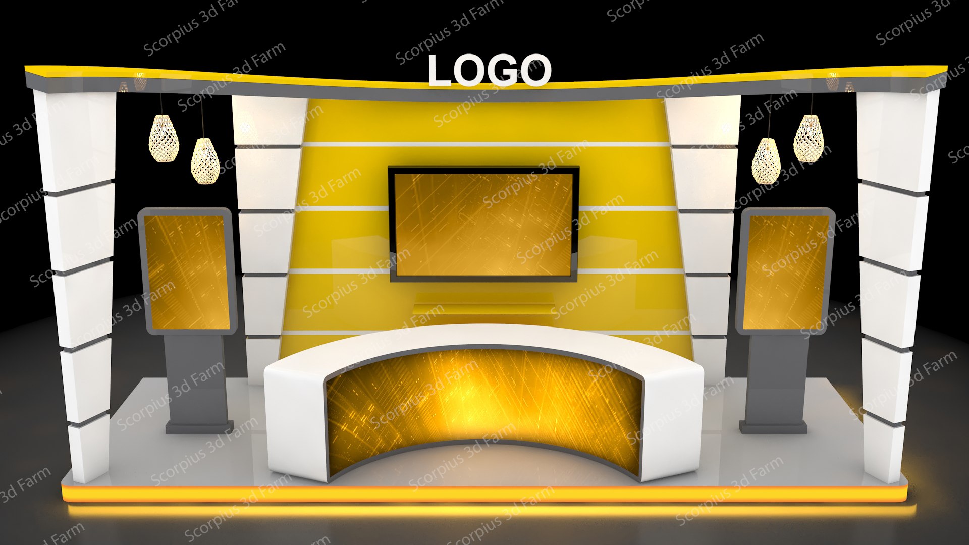 Virtual Booth 3D - TurboSquid 1819885