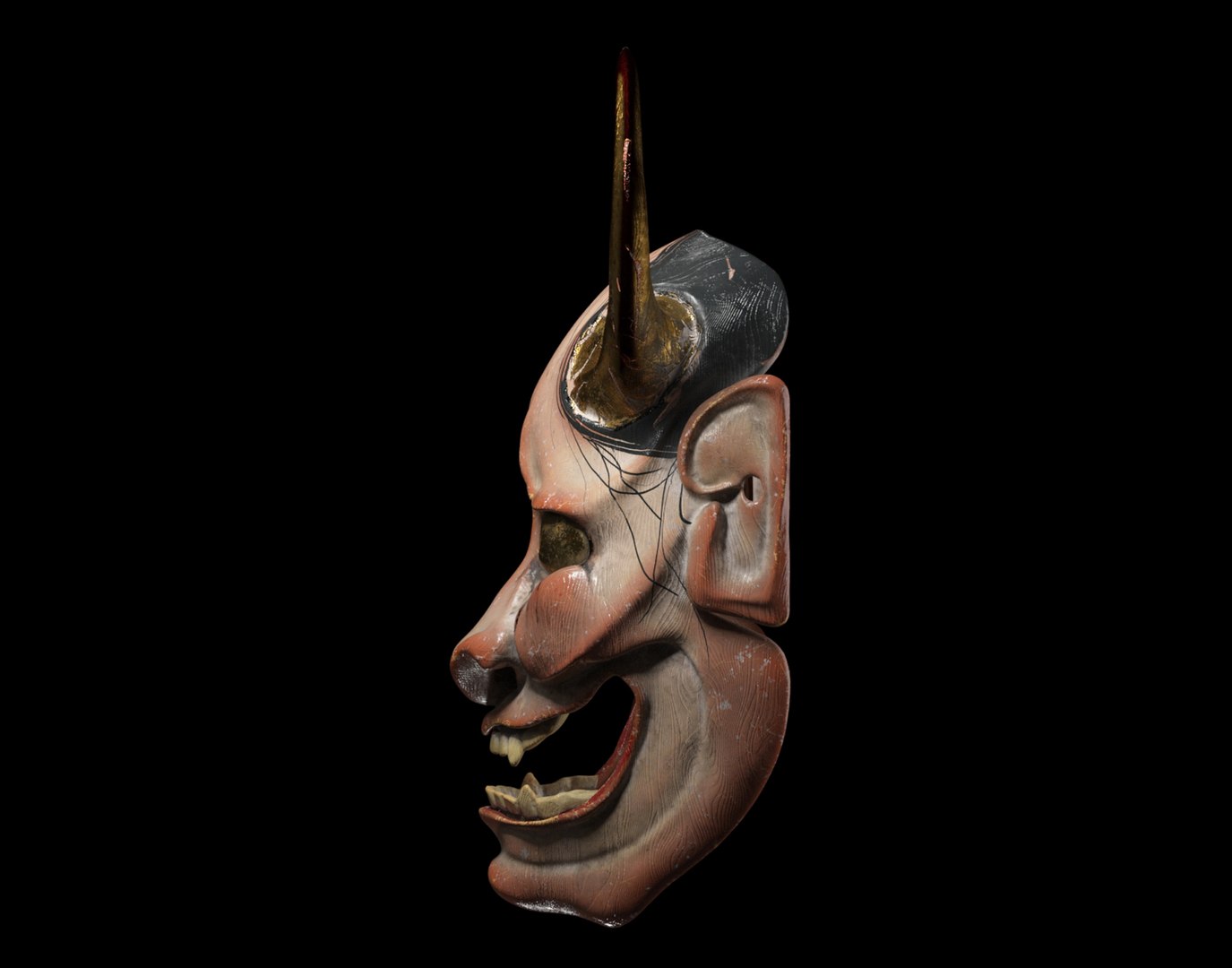 3D Hannya Mask - Japanese Noh Mask Model - TurboSquid 2332817