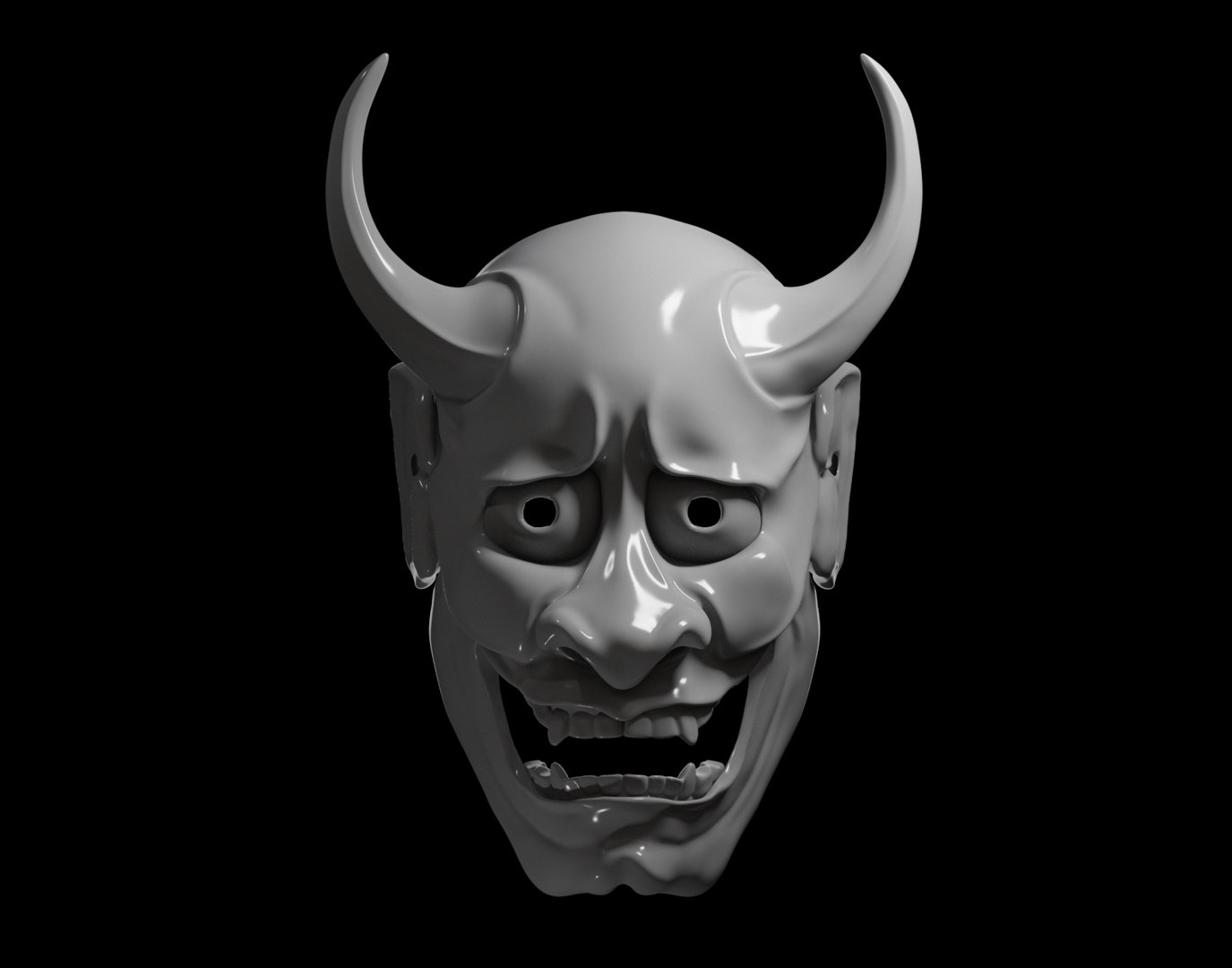 3D Hannya Mask - Japanese Noh Mask Model - TurboSquid 2332817