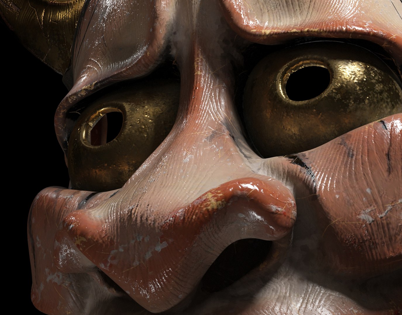 3D Hannya Mask - Japanese Noh Mask Model - TurboSquid 2332817