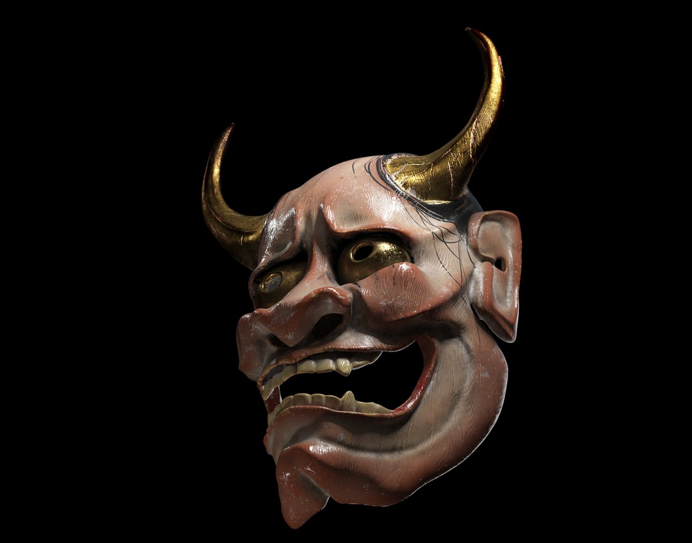 3D Hannya Mask - Japanese Noh Mask Model - TurboSquid 2332817