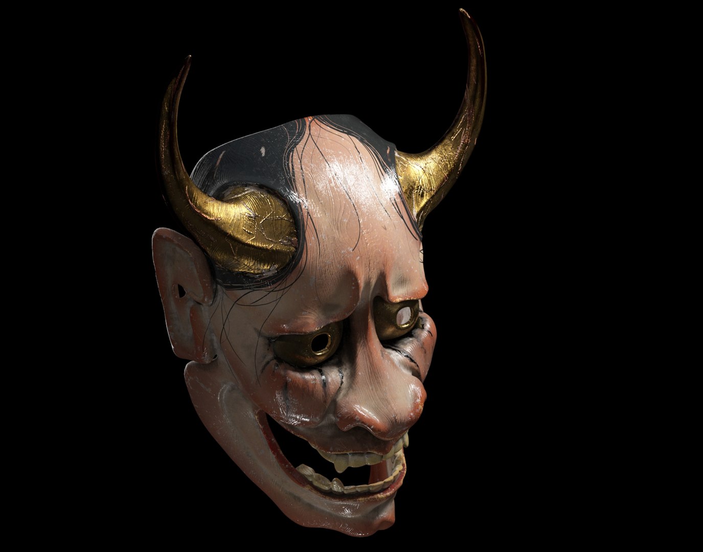 3D Hannya Mask - Japanese Noh Mask Model - TurboSquid 2332817