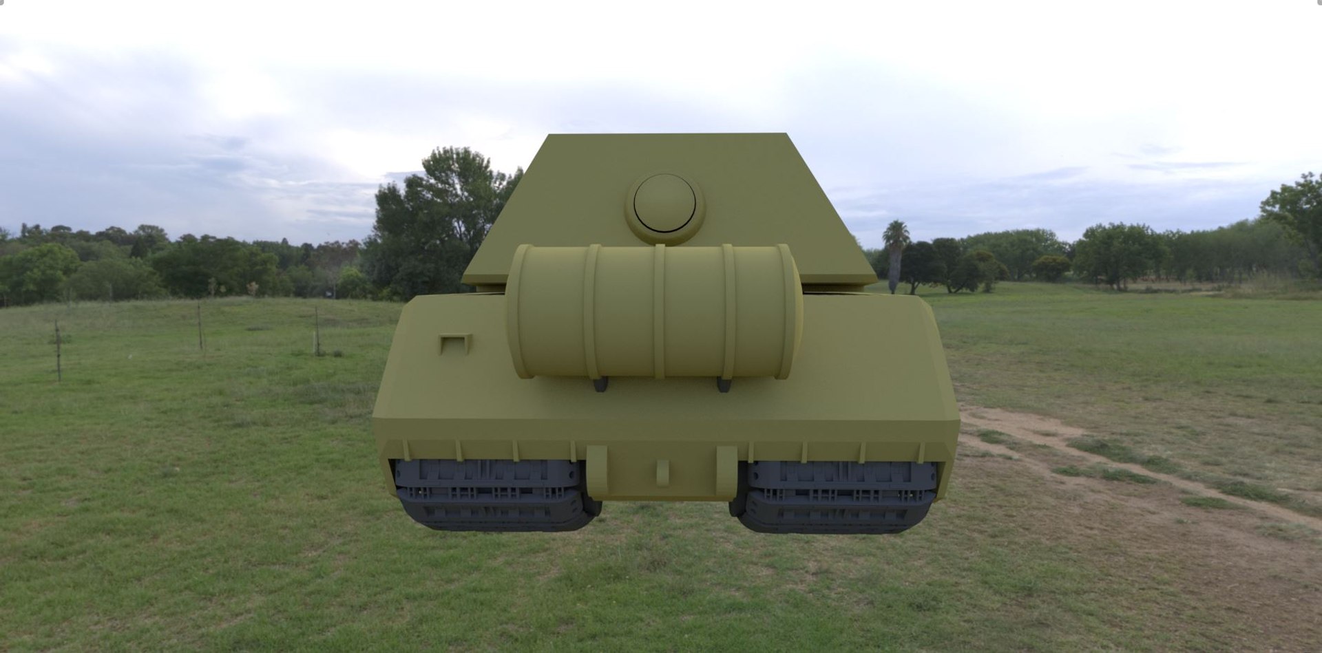 German Maus Tank 3D - TurboSquid 1611128
