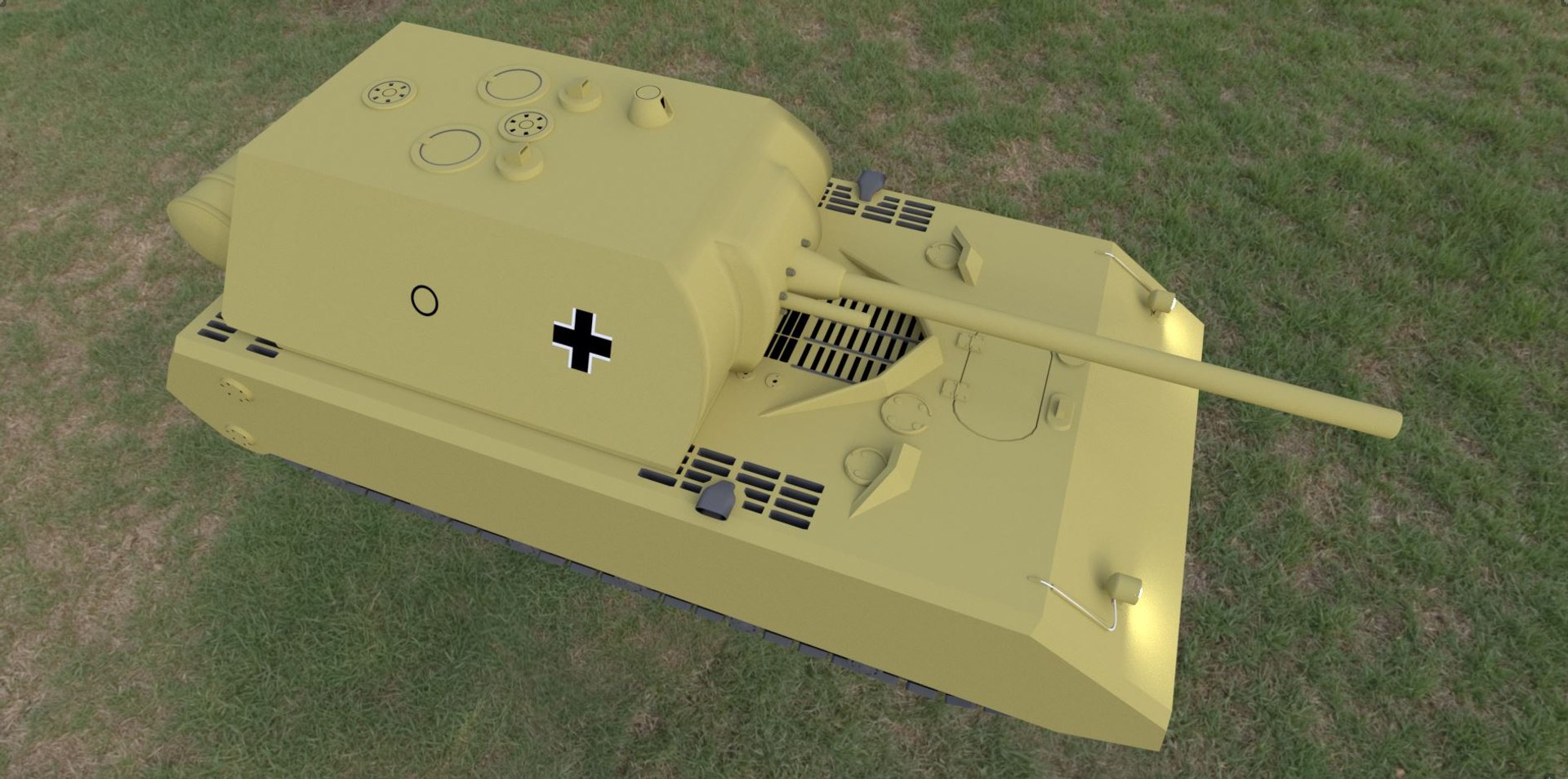 German Maus Tank 3D - TurboSquid 1611128
