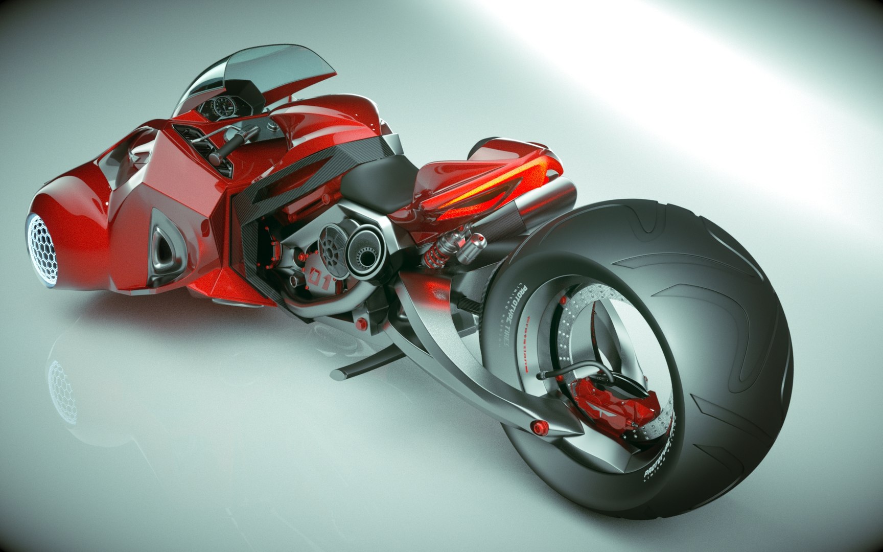 T Bike One Wheel 10 Model - TurboSquid 1977477