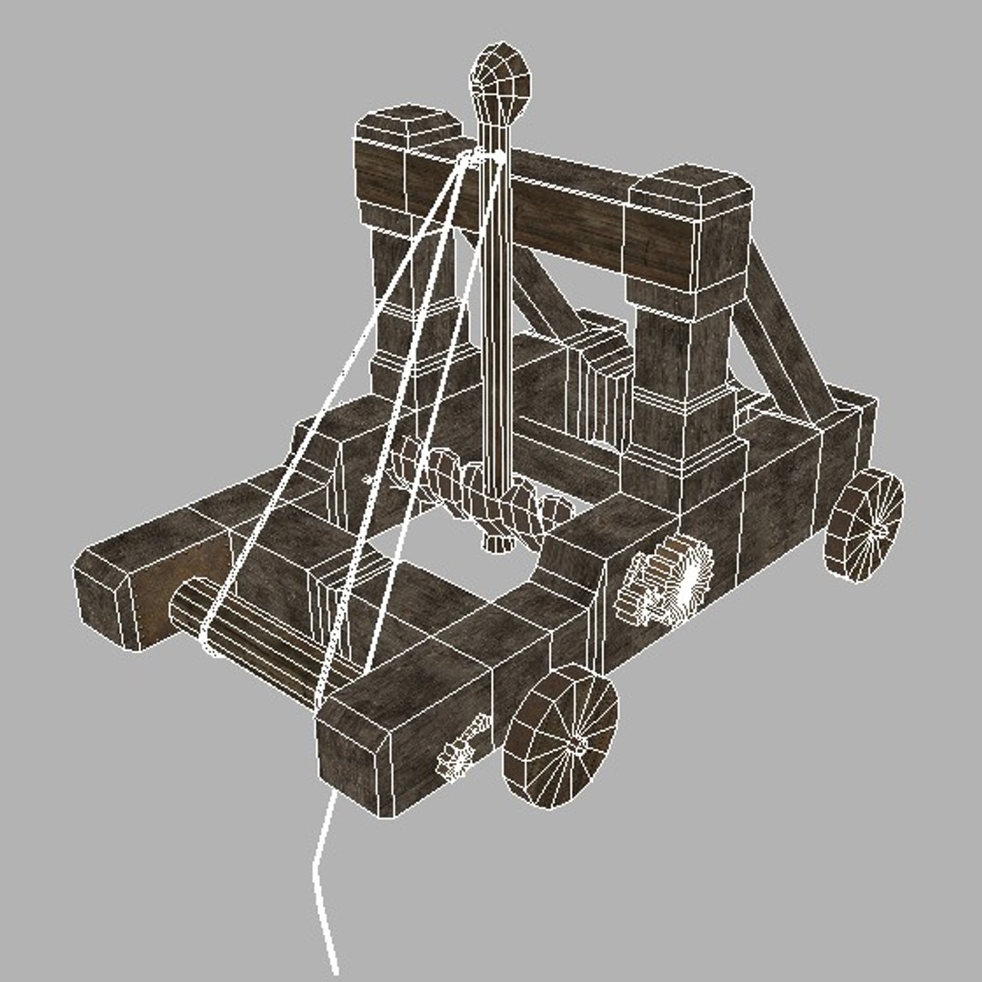 Max Low-poly Catapult Torsion