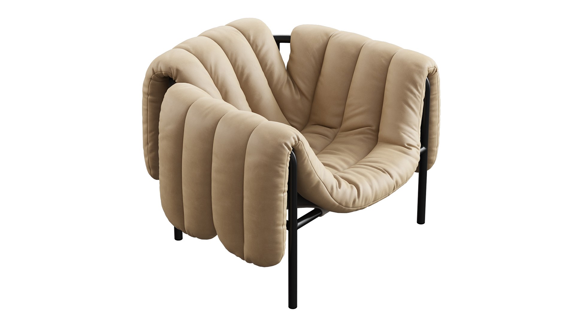 Puffy Lounge Chairc Model - TurboSquid 2227909