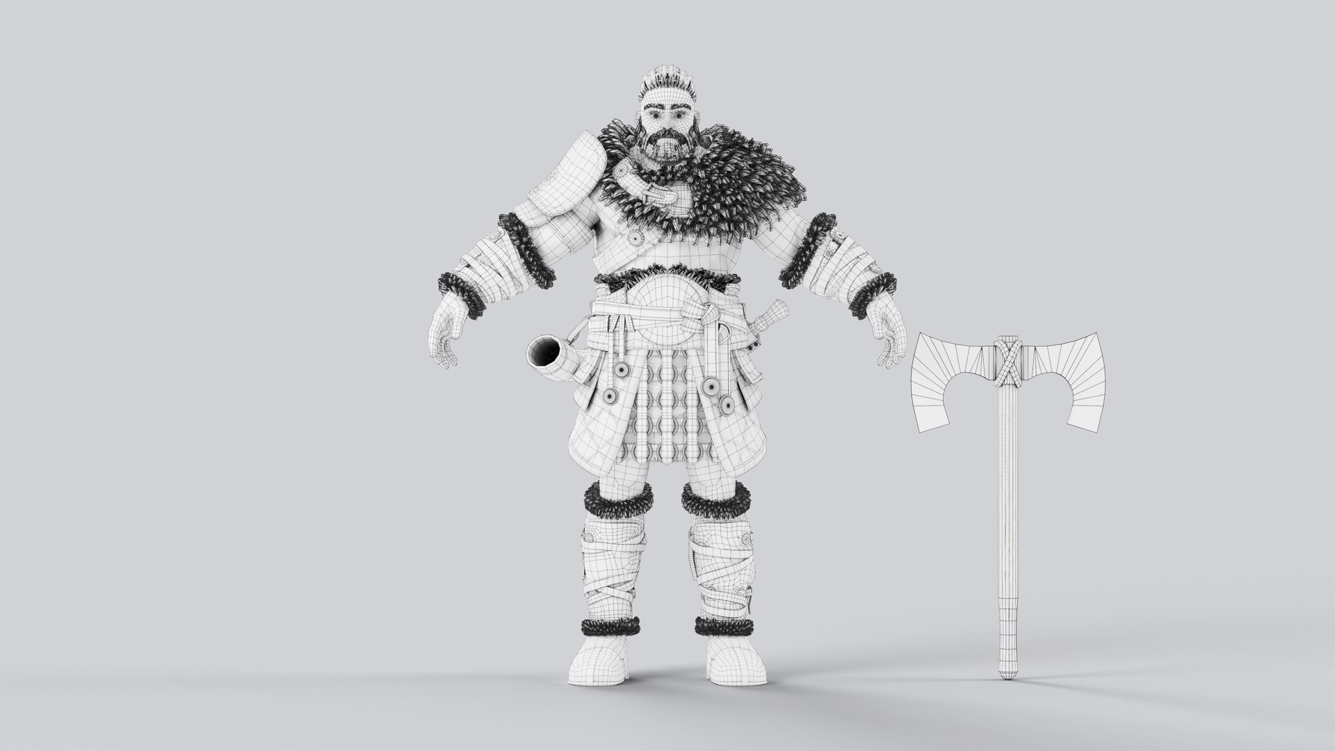Viking Warrior Fully Rigged Game Ready Male Character 3D - TurboSquid ...