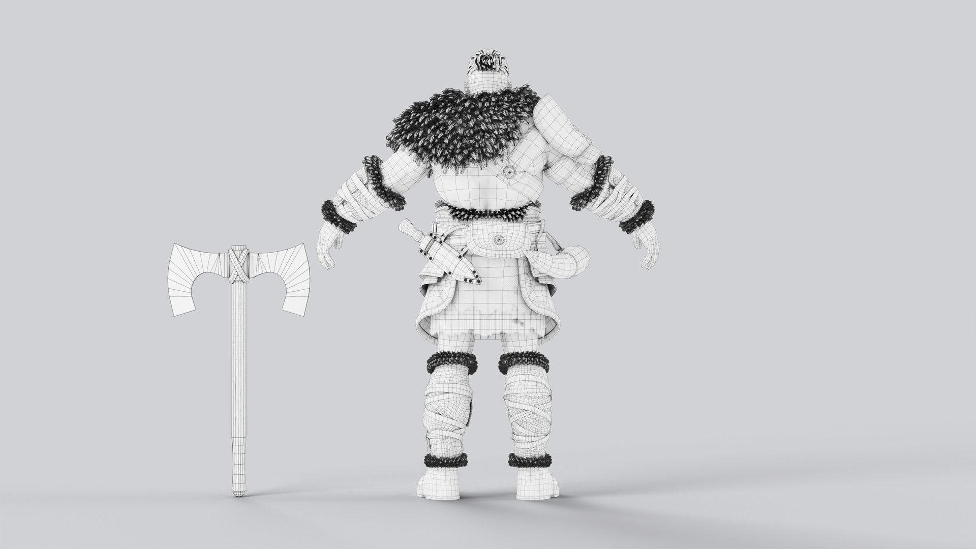 Viking Warrior Fully Rigged Game Ready Male Character 3D - TurboSquid ...