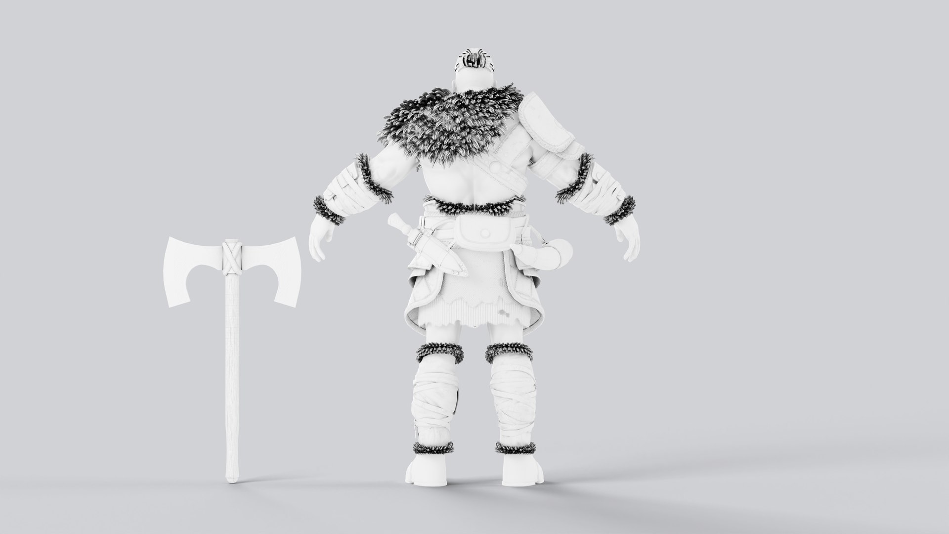 Viking Warrior Fully Rigged Game Ready Male Character 3D - TurboSquid ...