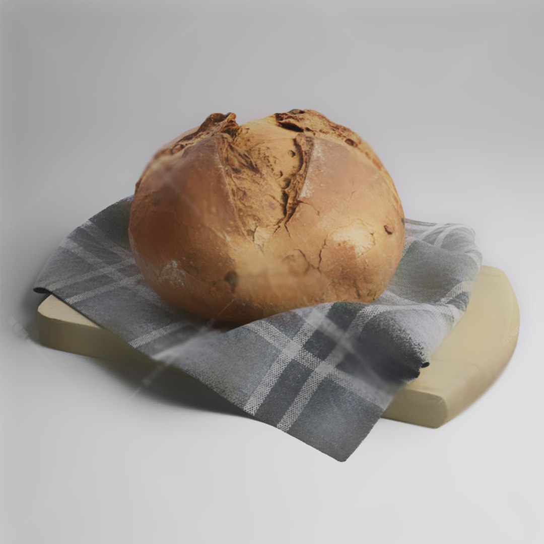 Dry food bread grain baked bread pasta Dry bread toast 3D model ...