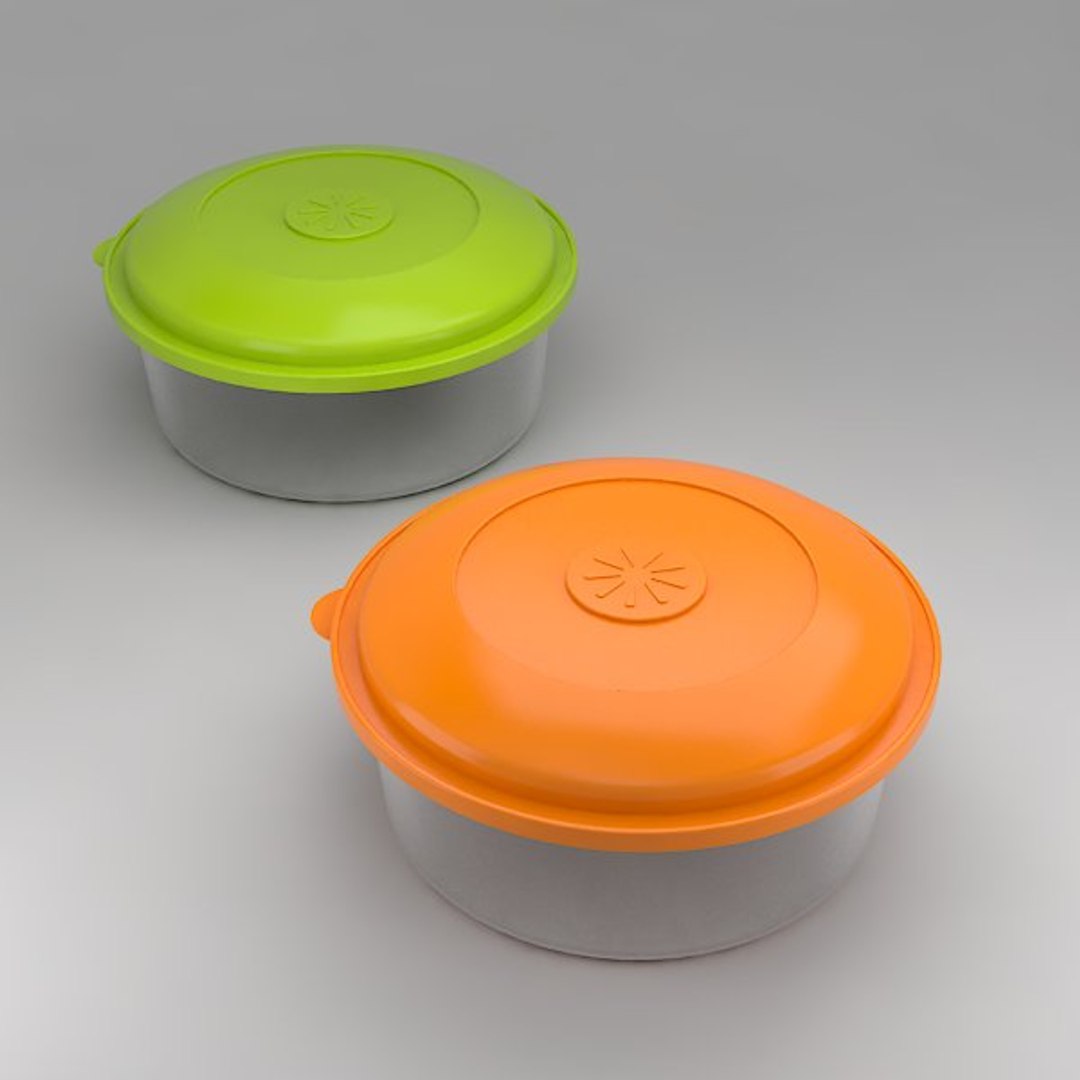 3ds Max Tupperware Food