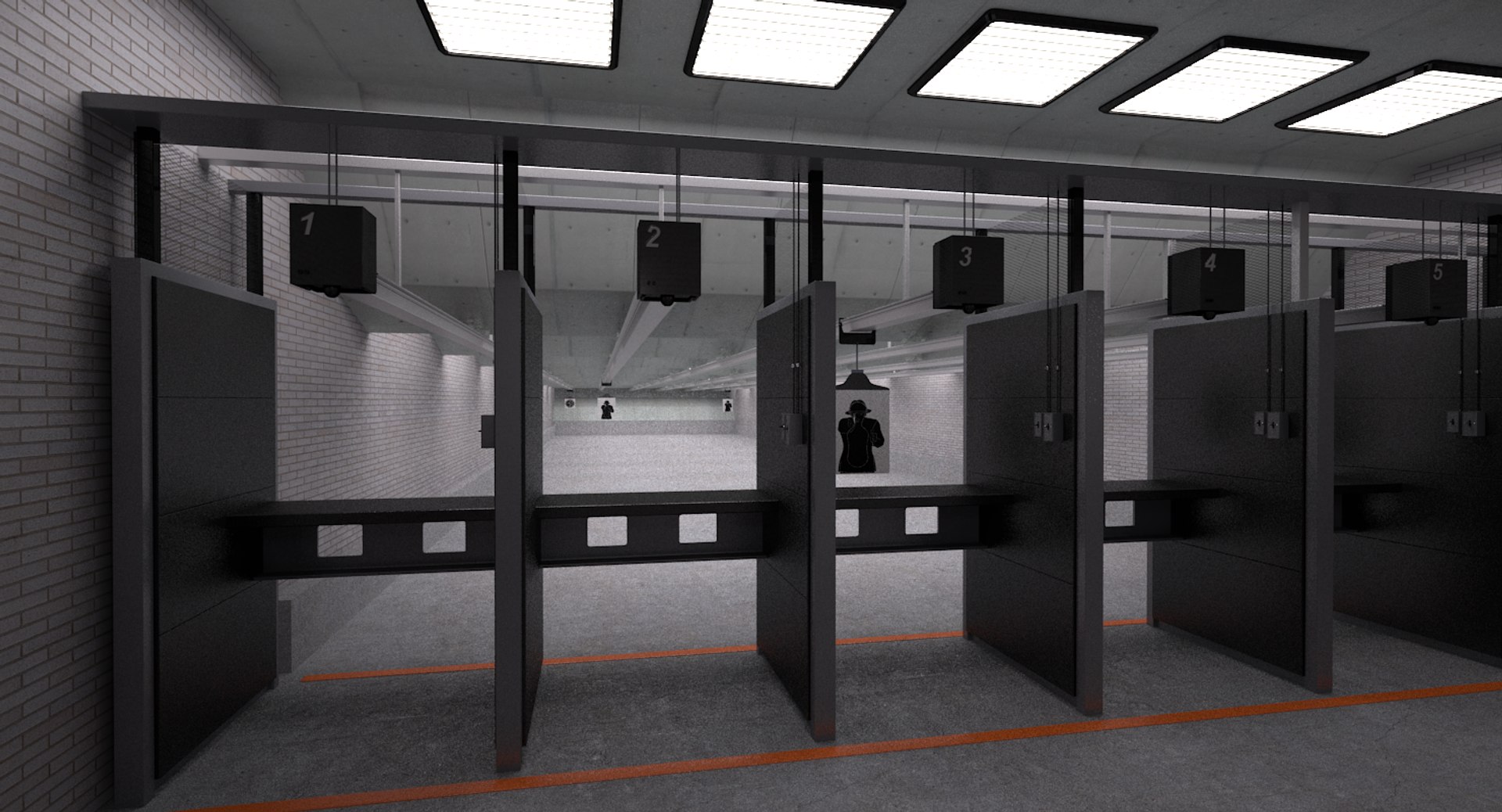 Shooting Range Model - TurboSquid 1427014