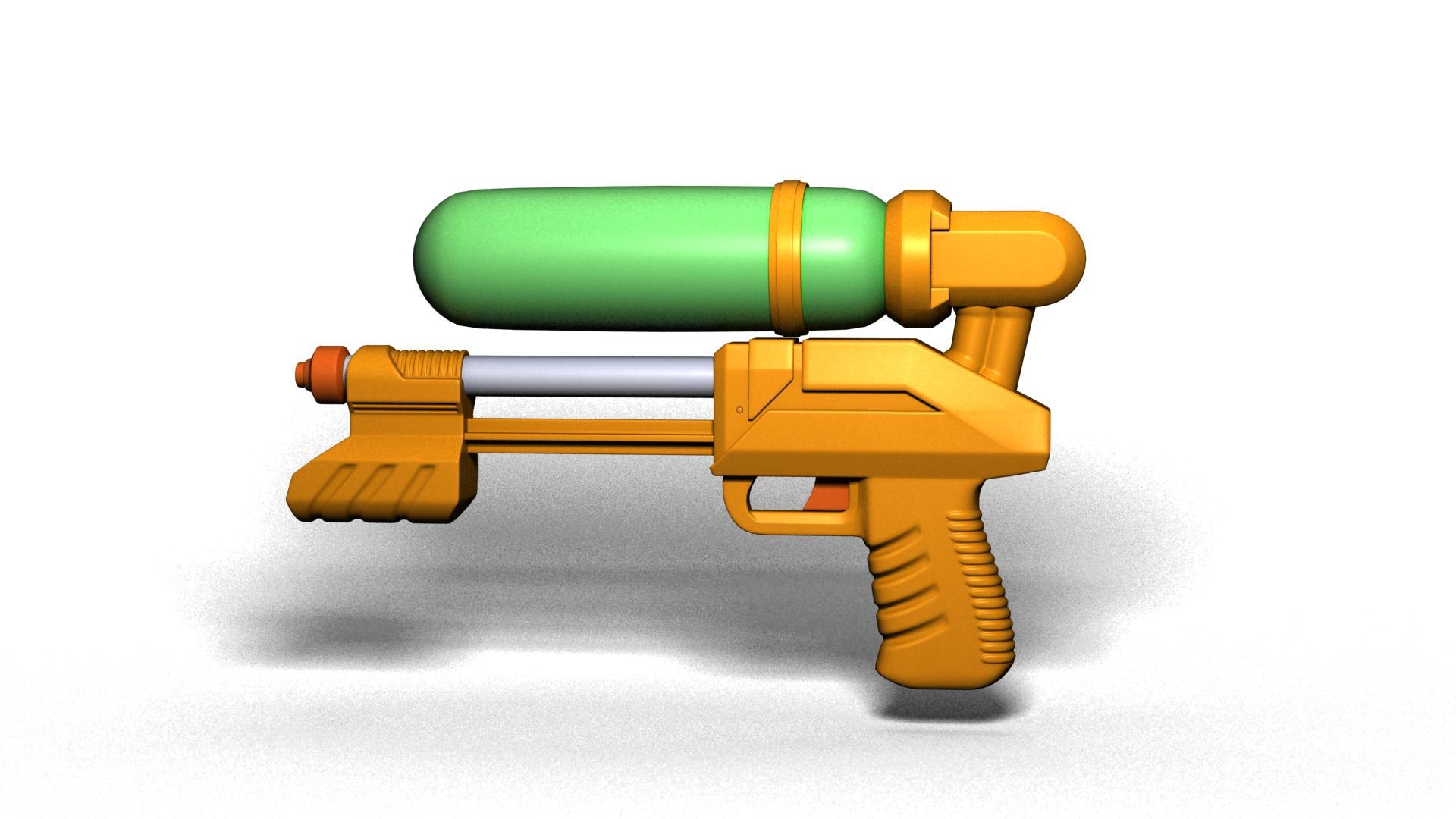 3D Water Gun High And Low Poly - TurboSquid 2046998