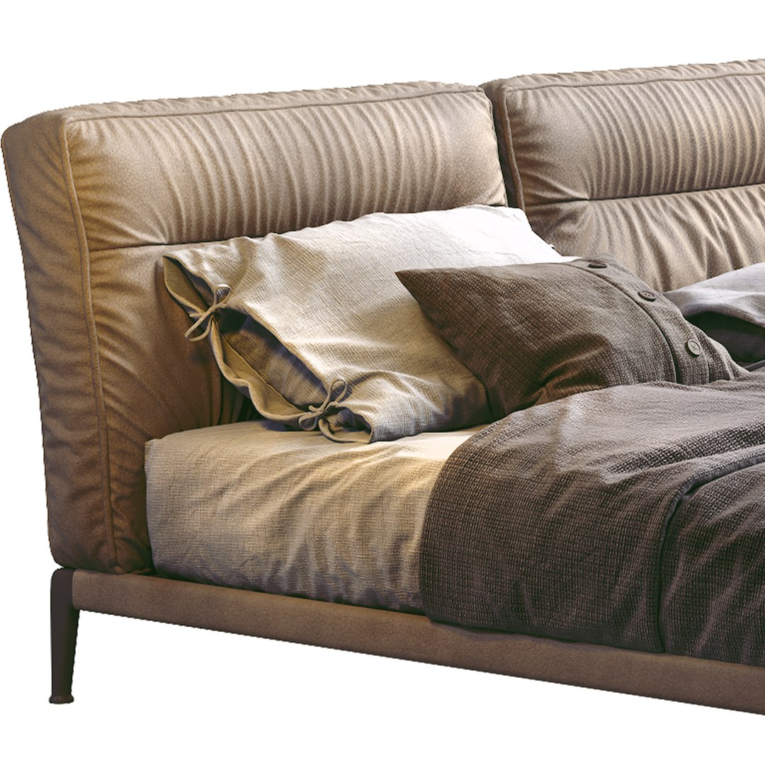 Flexform bed adda 3D model - TurboSquid 1637164