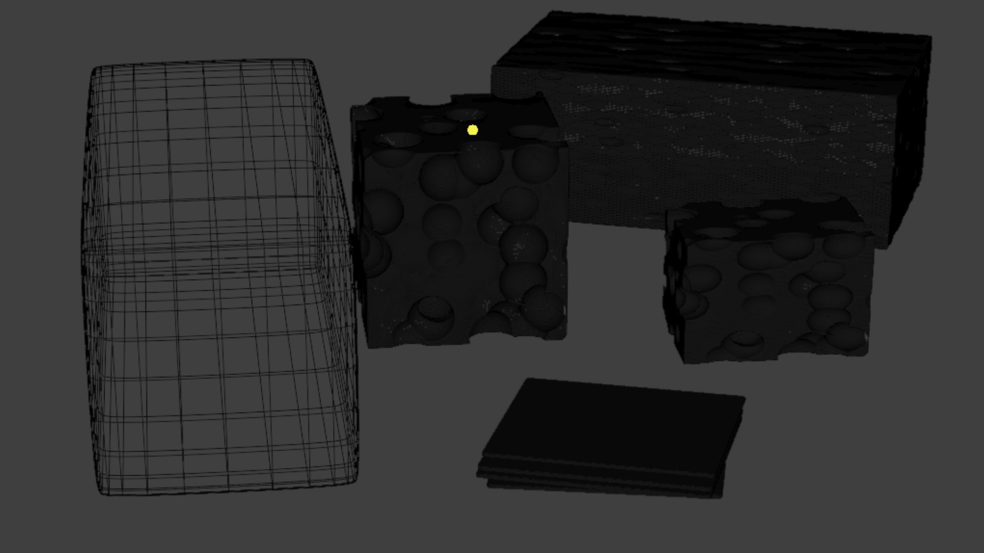 3D Pieces Of Cheese 3d Model Model - TurboSquid 2222681