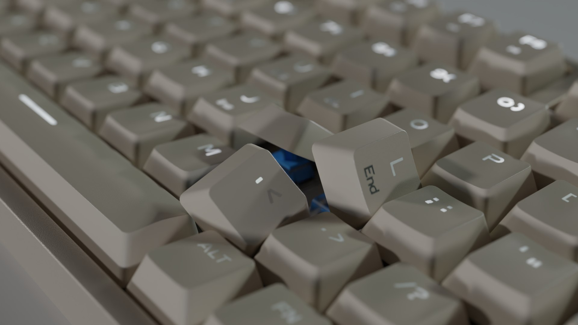 VortexSeries GT-8 Wireless RGB Mechanical Keyboard White Model ...