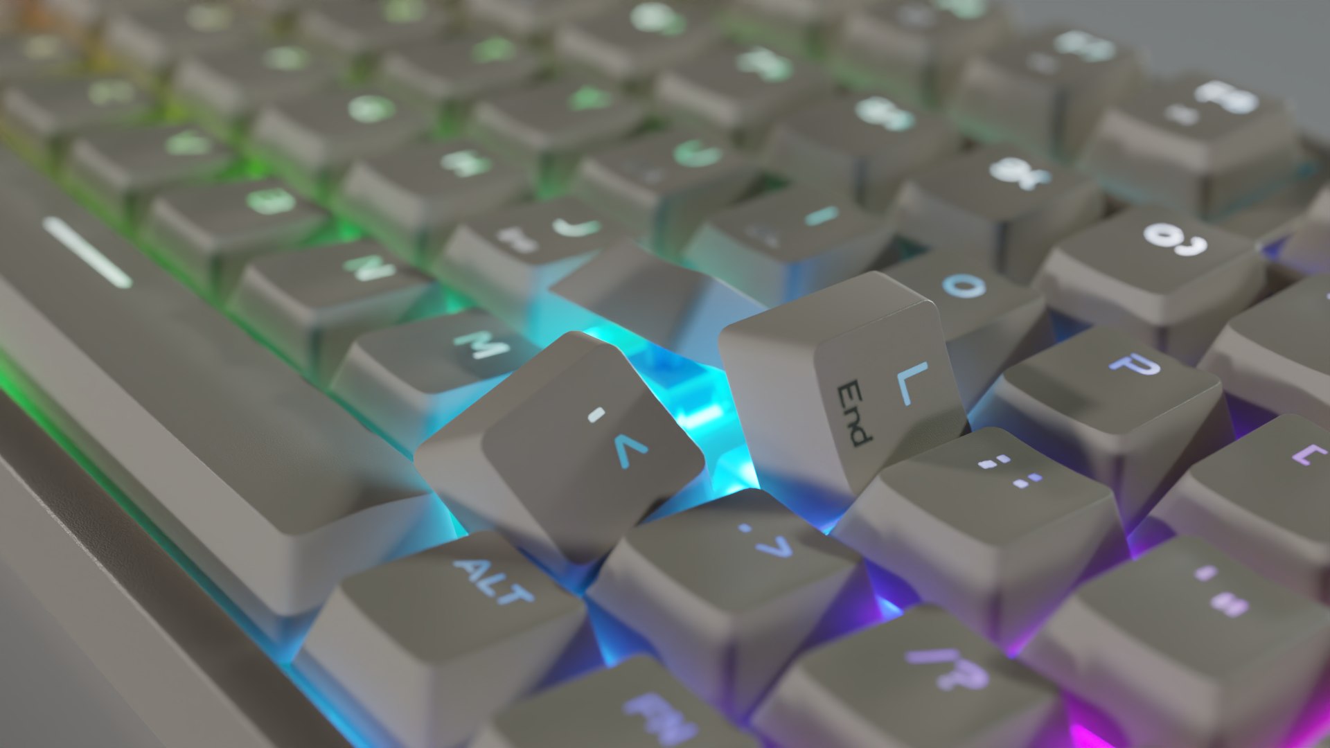 VortexSeries GT-8 Wireless RGB Mechanical Keyboard White Model ...