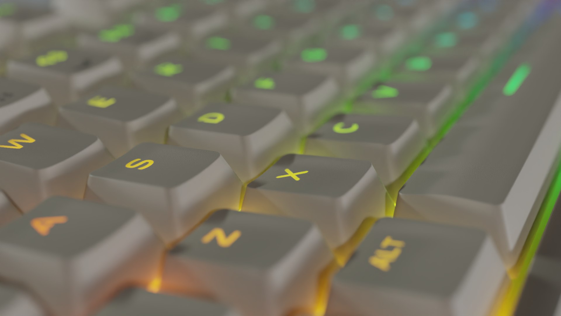 VortexSeries GT-8 Wireless RGB Mechanical Keyboard White Model ...