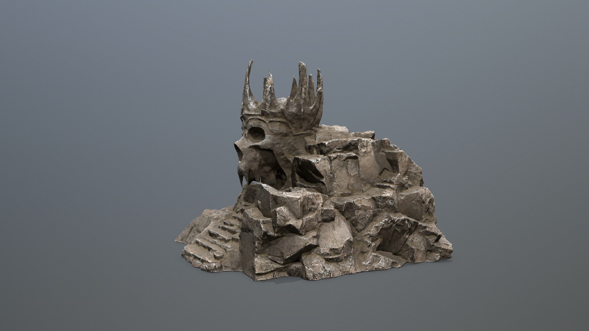 3D Skull Cave Model - TurboSquid 2368107