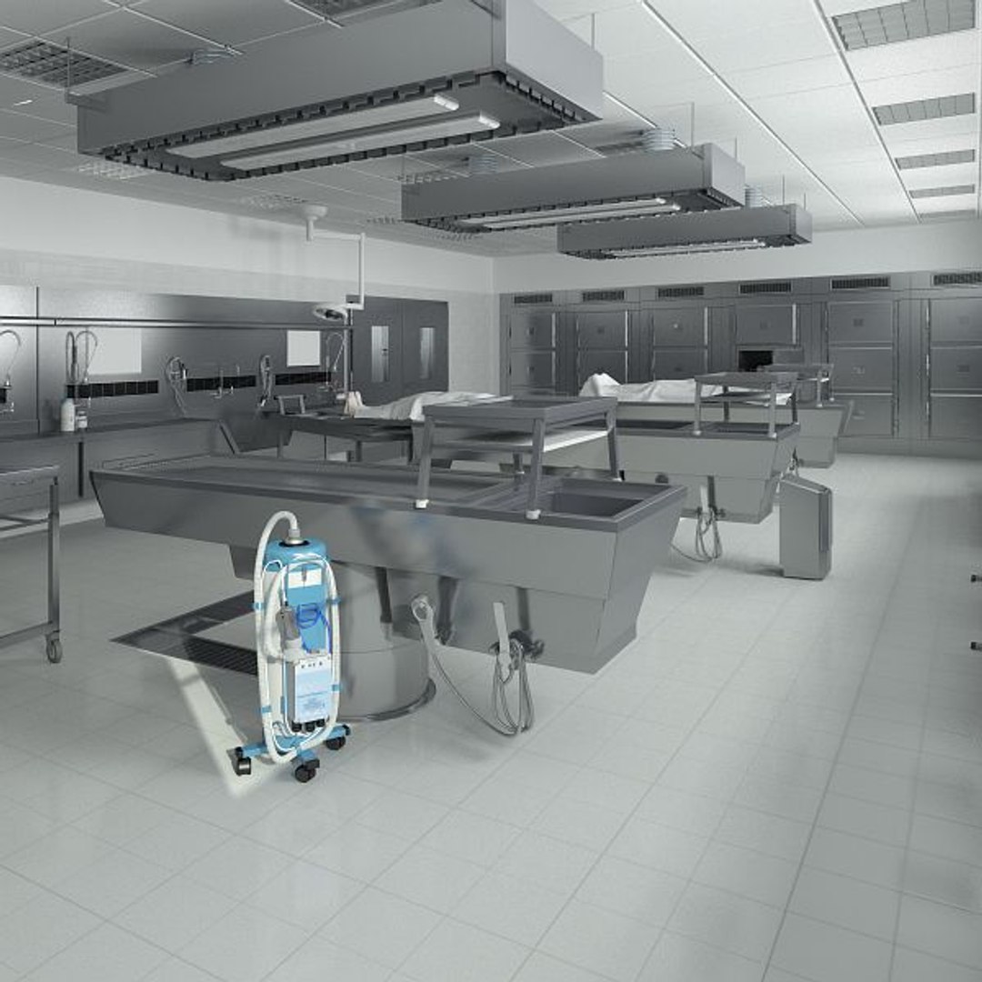 Anatomy Autopsy Laboratory Equipment 3d Model