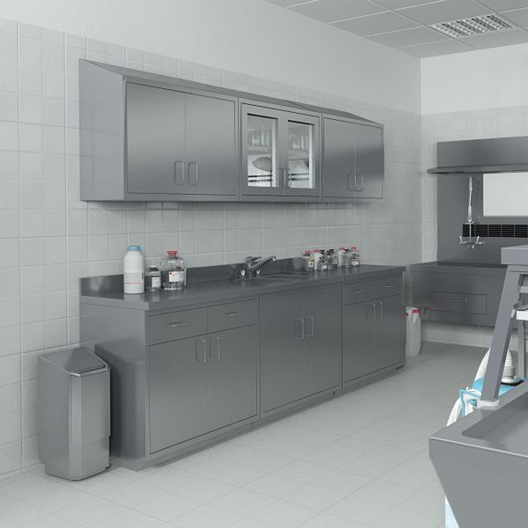 Anatomy Autopsy Laboratory Equipment 3d Model