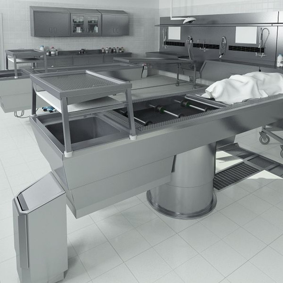 Anatomy Autopsy Laboratory Equipment 3d Model