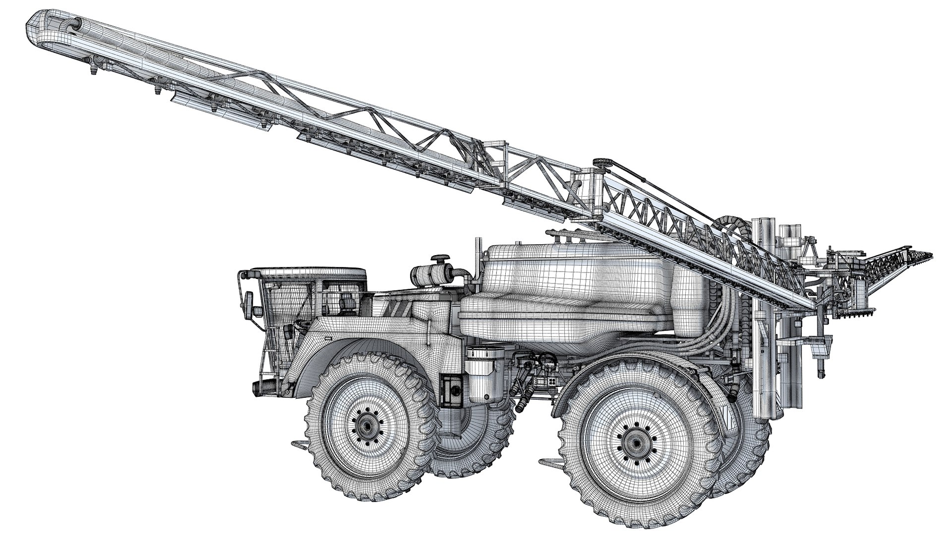 Self Propelled Farm Sprayer 3D Model - TurboSquid 2395236